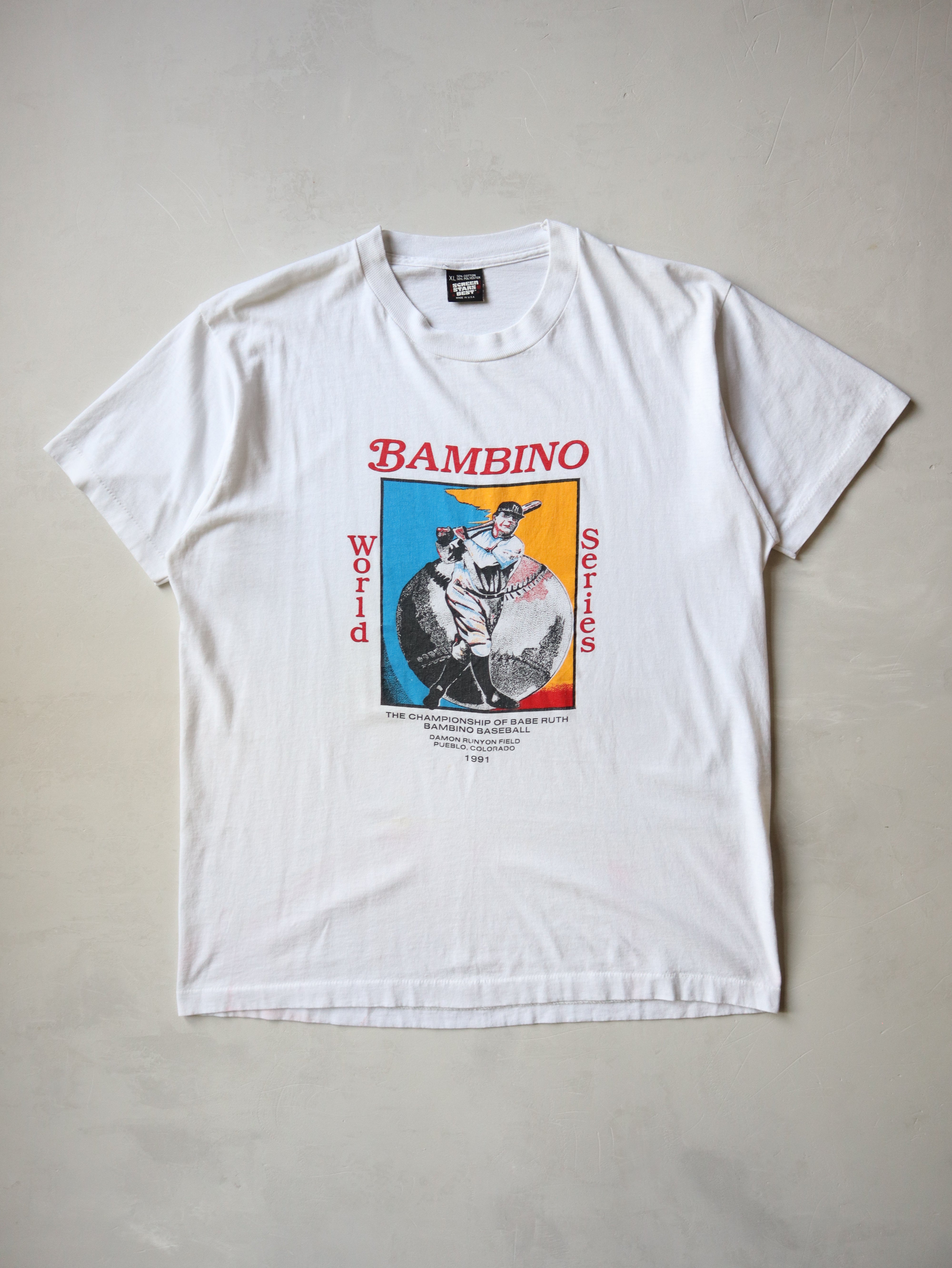 1980's Bambino World Series Babe Ruth T-Shirt - M – LONG GONE VINTAGE